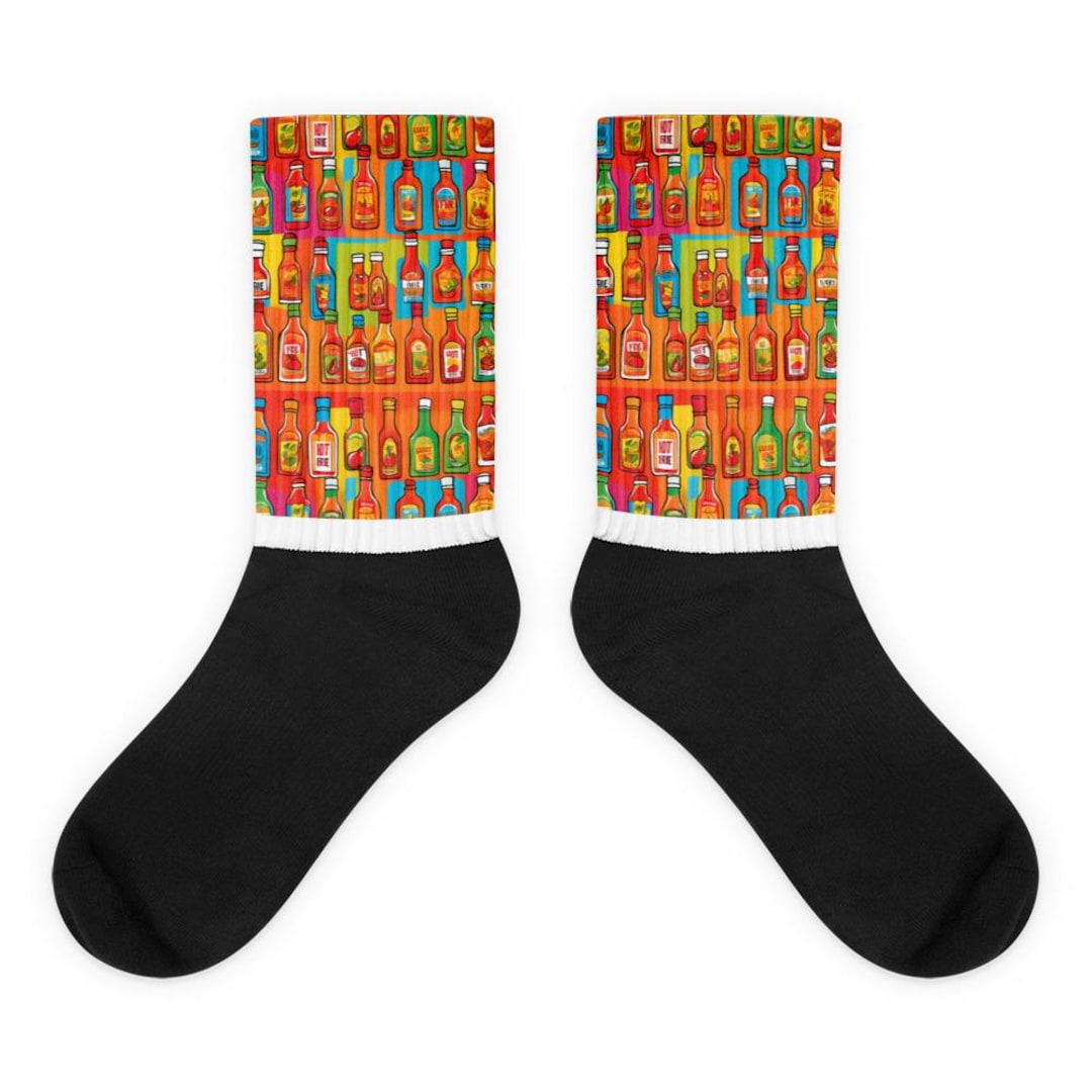 Hot Sauce Socks, Indian Socks, Desi Funny Gift, Indian Valentines - Etsy