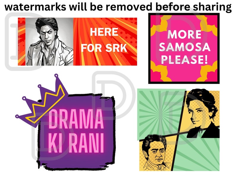 Bollywood Photo Booth Props, Indian Wedding Signs (digital Download) - Etsy