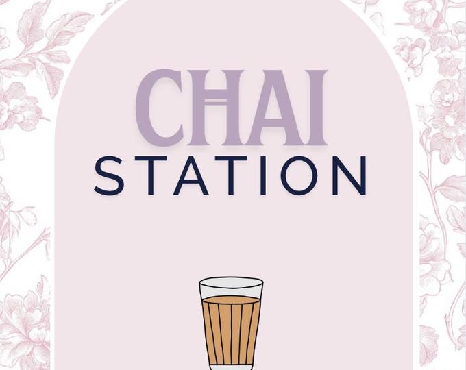 Custom Chai Station Sign - Etsy