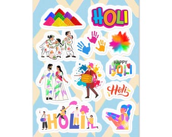 Cute Desi Sticker Sheet, Indian Food Stickers, Indian Stickers, Funny ...