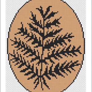 Fossilized Fern Cross Stitch Pattern - Etsy