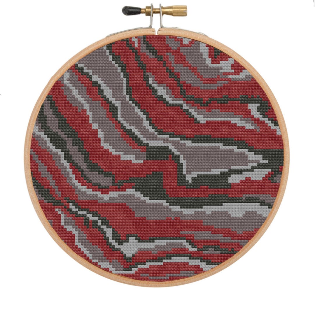Banded Iron Formation BIF Rock Cross Stitch Pattern Geology Science ...