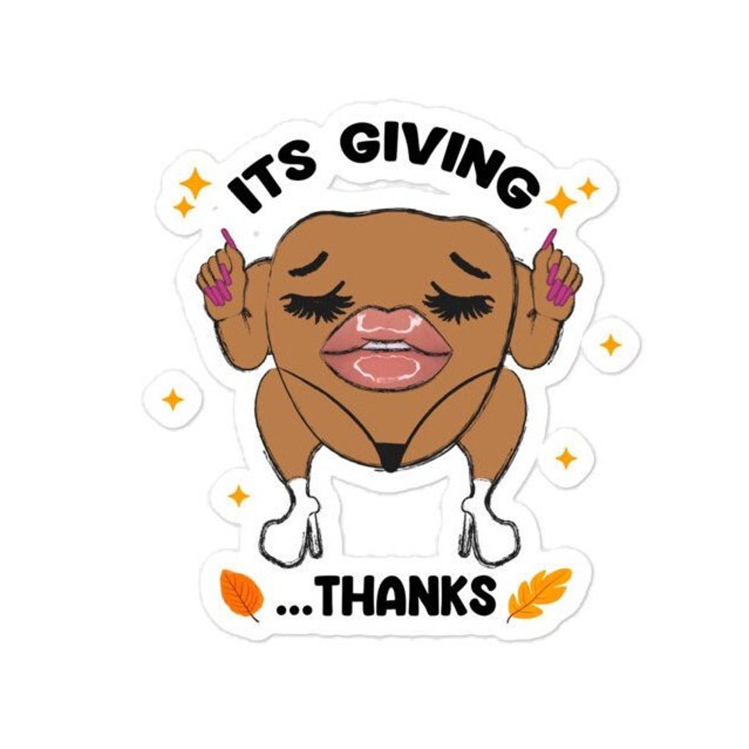 Its Giving Thanks DIGITAL DOWNLOAD | Laptop Sticker | Tumbler Sticker ...