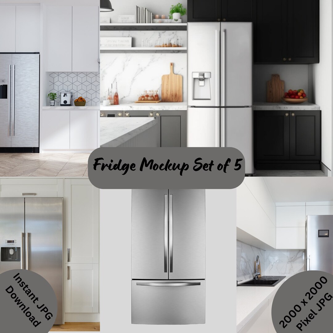 Fridge Fridge Mockup Fridge Magnet Mockup Kitchen Kitchen - Etsy