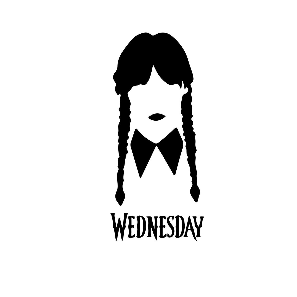 Mercredi Addams Svg Wednesday Addams Svg Bundle Jenna Etsy France