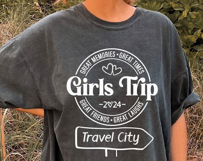 Custom Girls Trip Matching Shirt, Girls Trip Crew Shirt, Girls Trip 2024 Vacation Matching ...