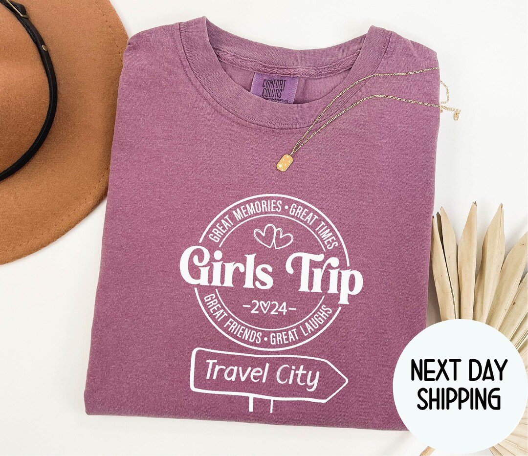 Custom Girls Trip 2024 Shirt, Girls Trip Shirt, Custom Matching Graphic Shirts, Best Friend Gift ...