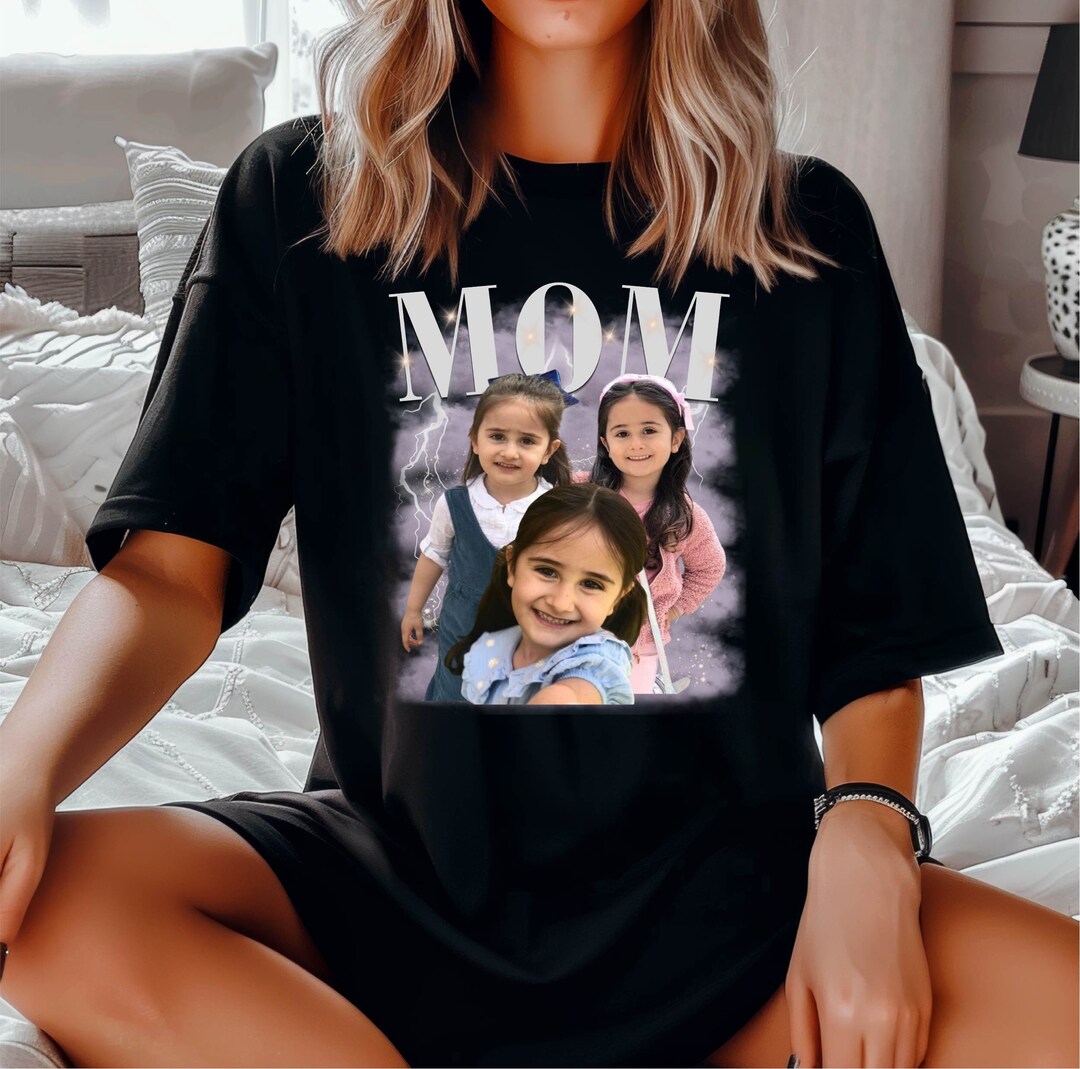 Mom Photo Shirt,comfort Colors Custom Bootleg Mama Shirt, Mom Shirt ...