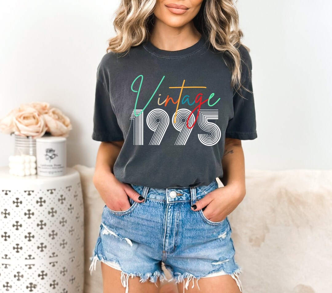 29th Birthday Shirt, 1995 Birth Year Shirt,comfort Color Birth Year ...