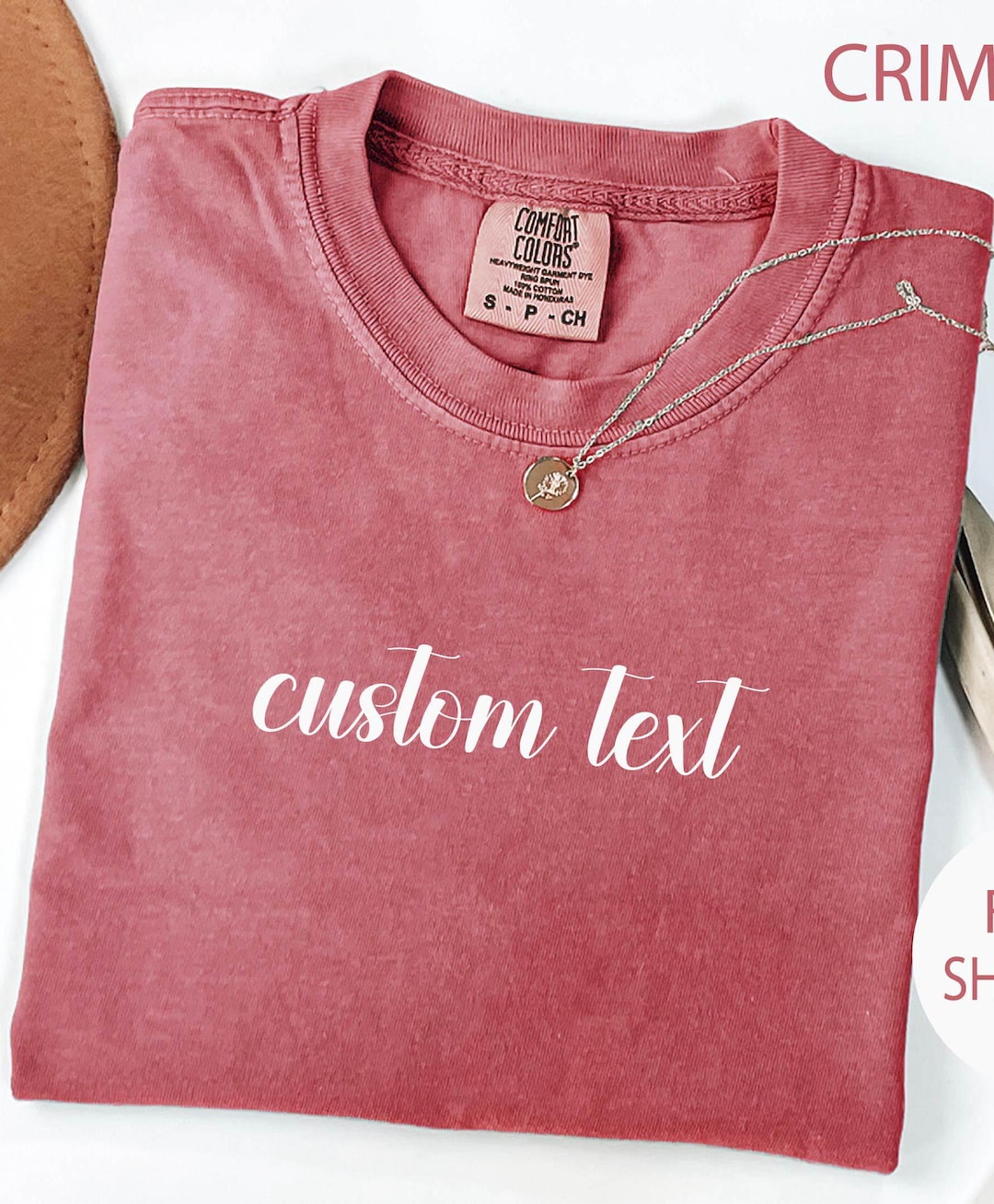 Comfort Colors Custom Text Shirt,custom Made Shirt, Personalized Custom ...