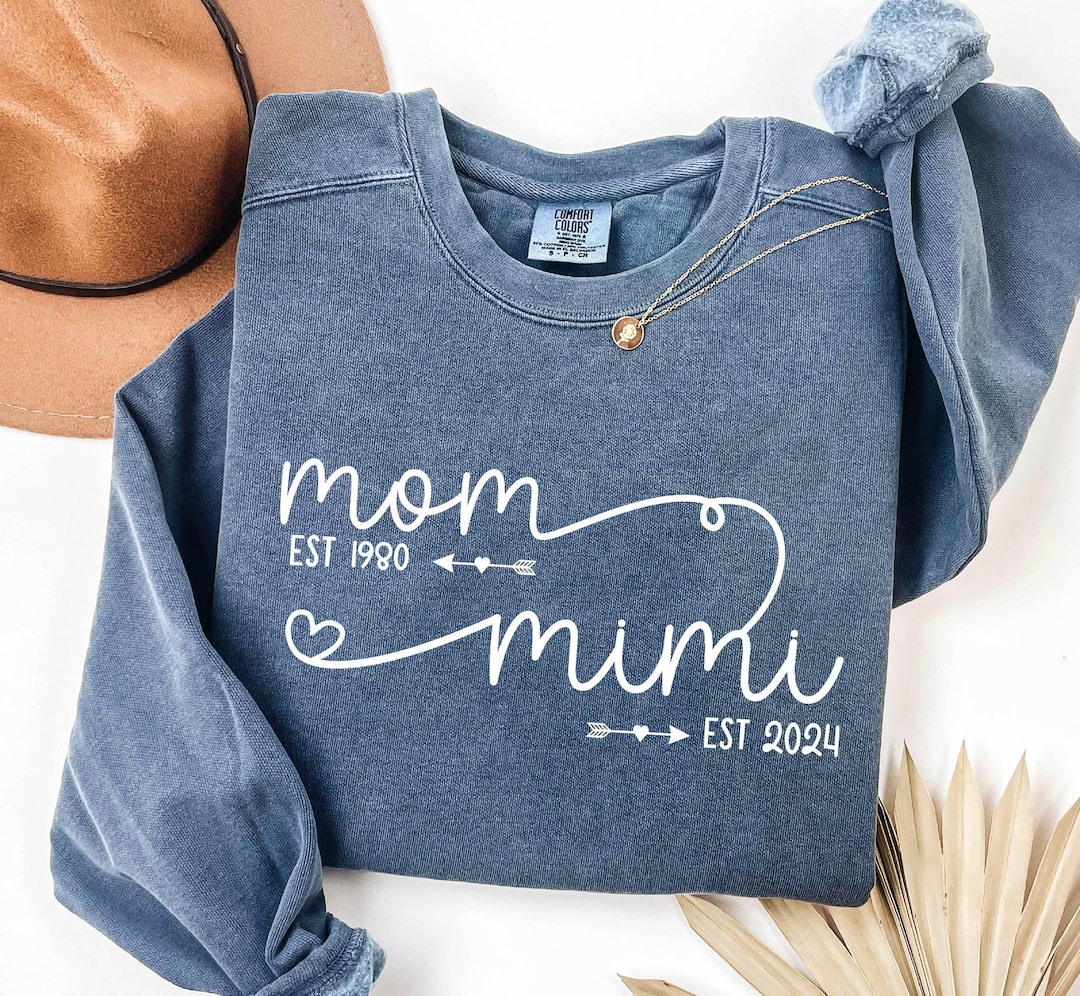 Personalized Mimi Sweatshirt, Grandma-life, Mimi Sweatshirt,mimi Est ...