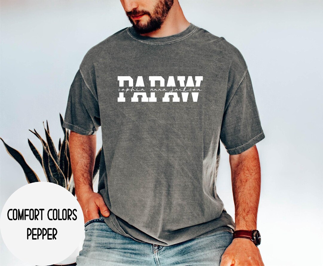 Custom Papaw Gift, Papaw Gift for Kids, Xmas Papaw Gift,comfort Colors ...