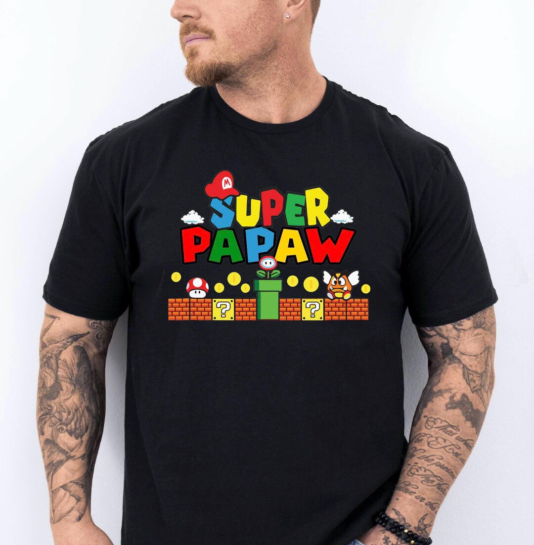 Papaw Shirt, Super Papaw T-shirt, Papaw Like A Grandpa Only Cooler ...