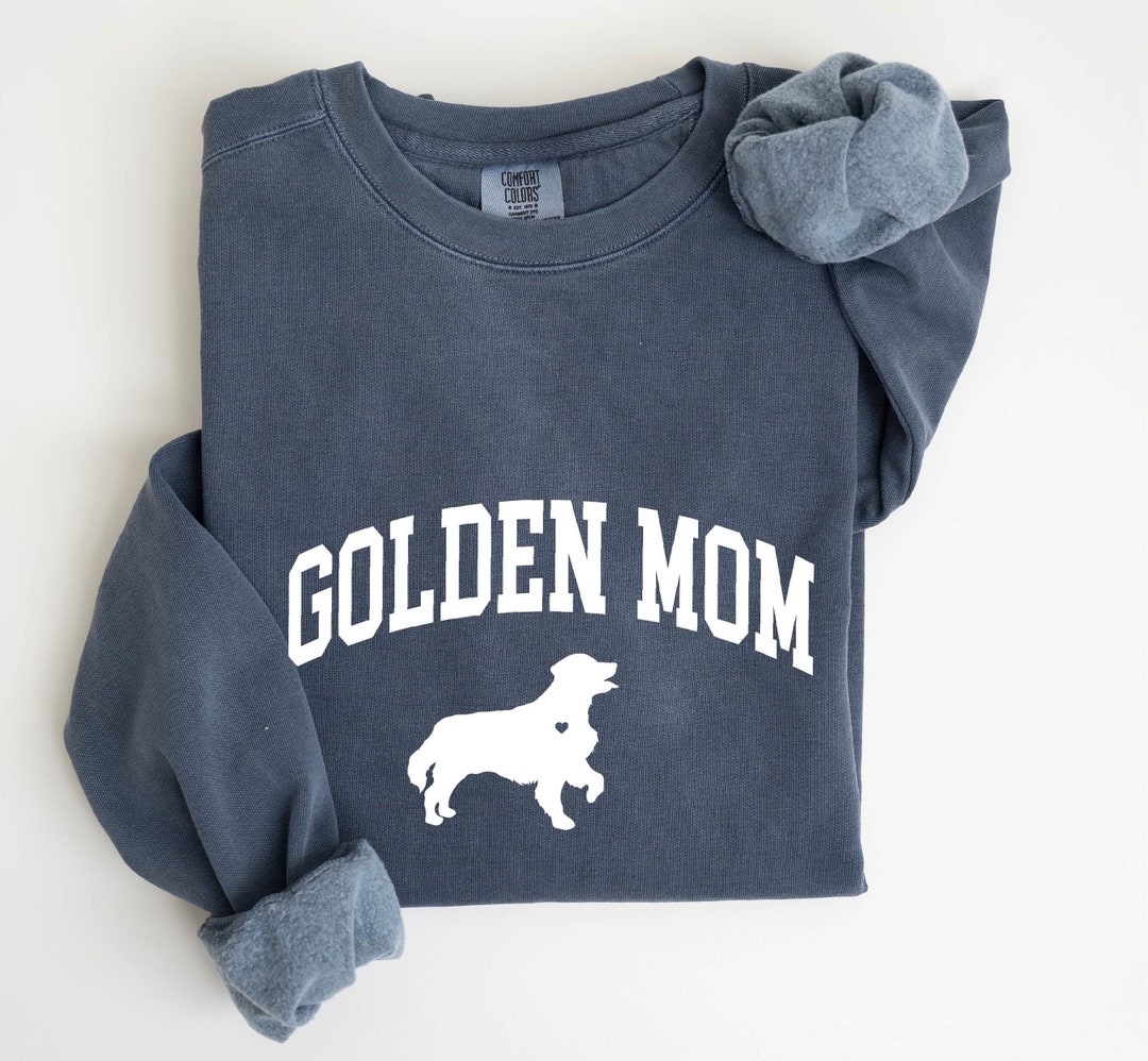 Golden Mom Sweatshirt, Golden Mama Shirt, Comfort Colors Sweatshirt ...