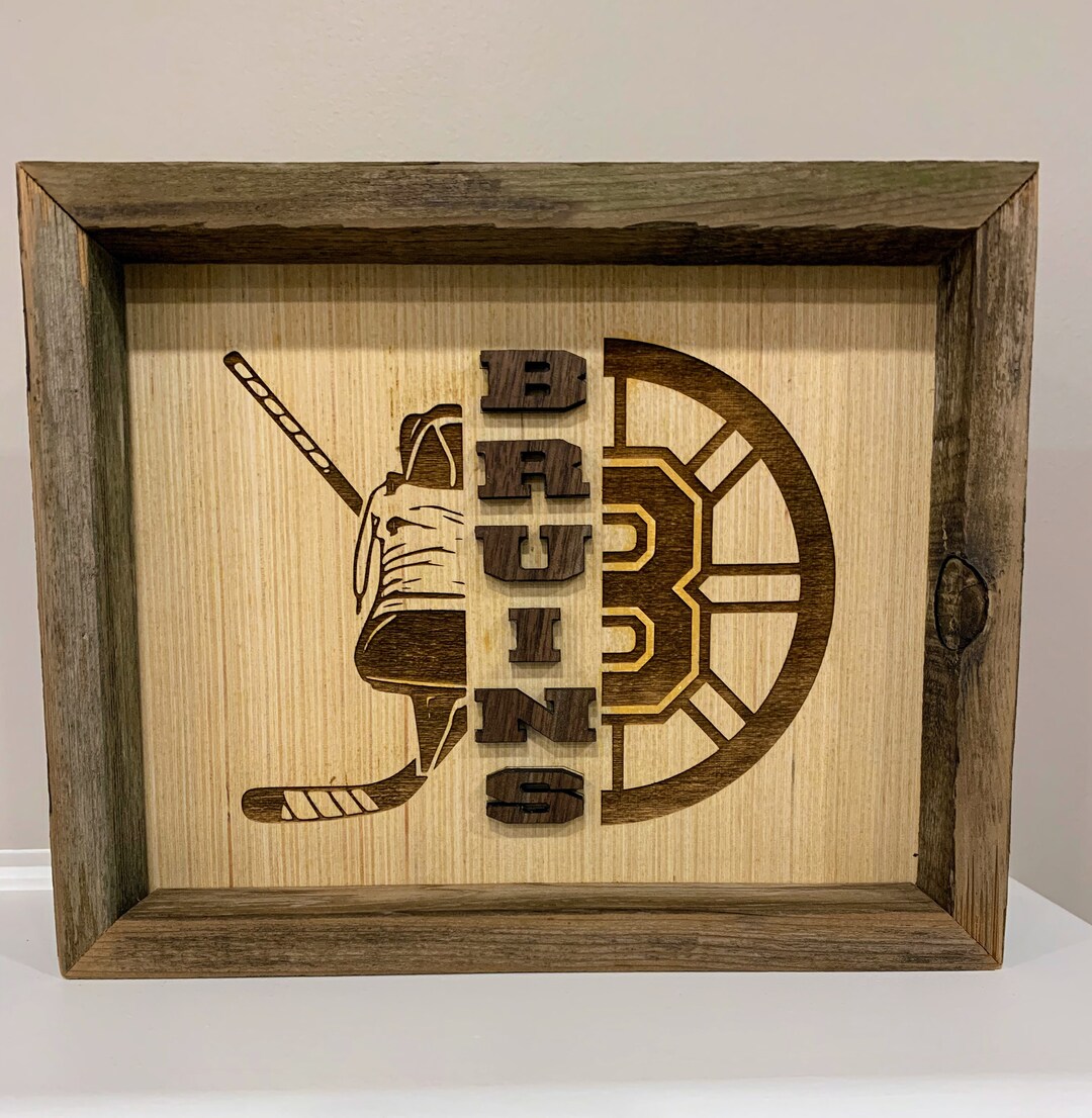 Boston Bruins Laser Engraved Wooden Sign - Etsy