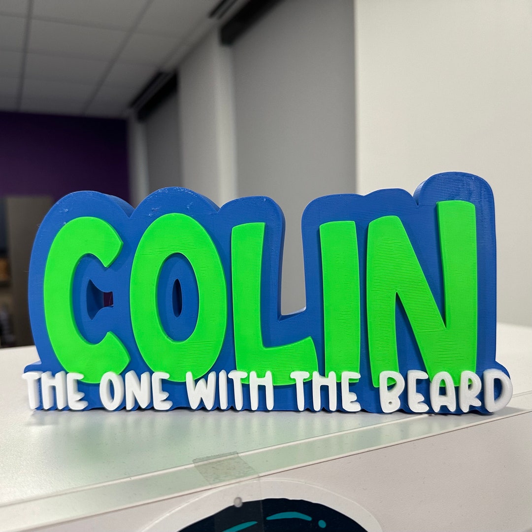 Personalized Nameplate With Catchphrase, Nameplate With Slogan, Fun ...