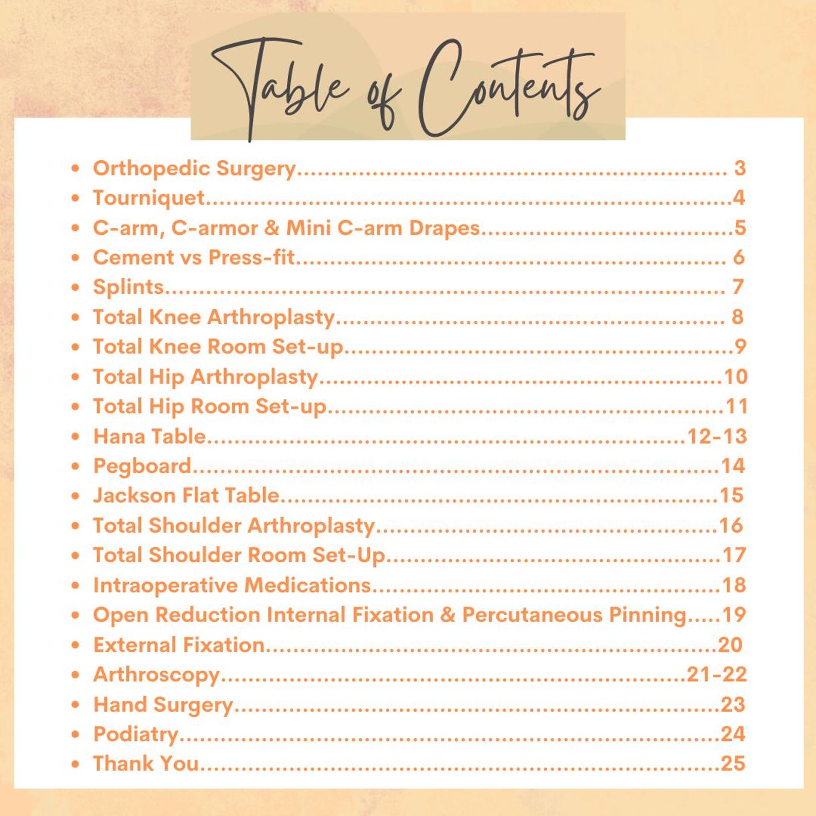 Guide to Orthopedic Surgery | Surgical Guide | Surgery | Digital ...