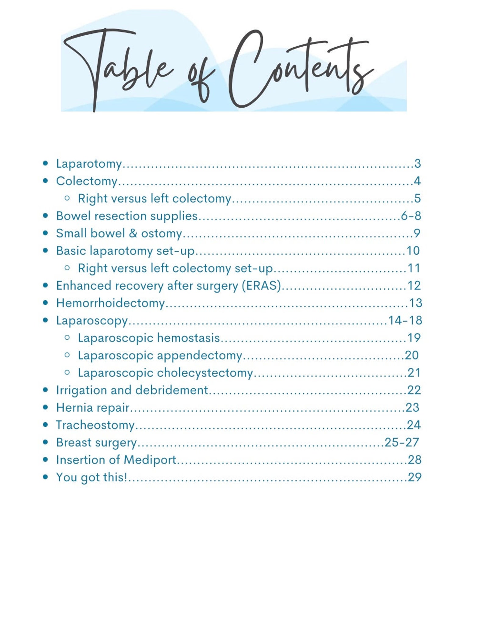 Guide to General Surgery Surgical Guide Surgery Digital Download ...