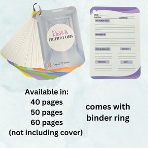 PERSONALIZED Pocket-size Preference Card Notepad | Surgical Tech Notes ...