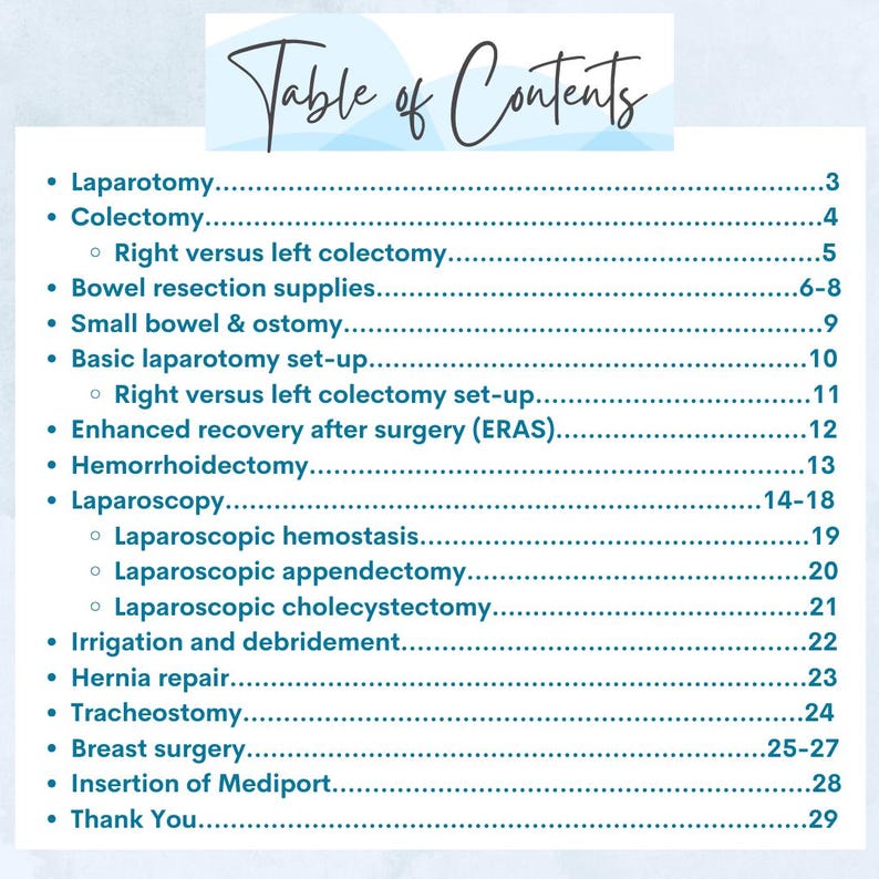 Guide to General Surgery | Surgical Guide | Surgery | Digital Download ...