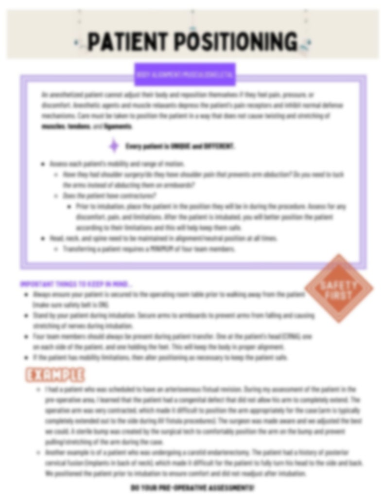 Guide to Patient Positioning | Surgery | Operating Room Nursing ...