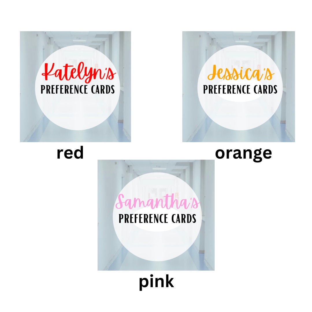 PERSONALIZED Pocket-size Preference Card Notepad | Surgical Tech Notes ...