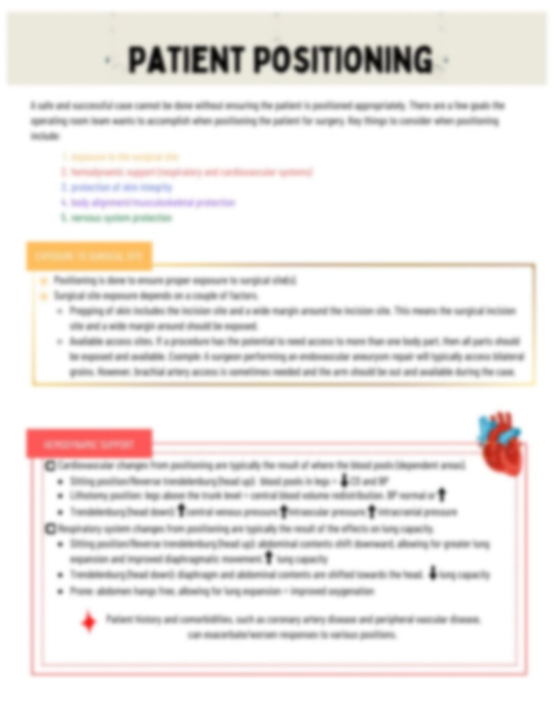 Guide to Patient Positioning | Surgery | Operating Room Nursing ...