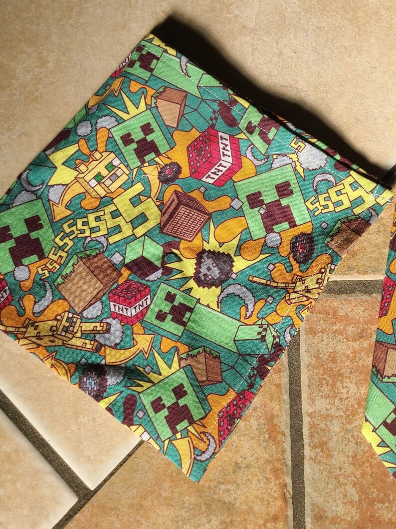 Minecraft Creeper Pocket Square - Etsy