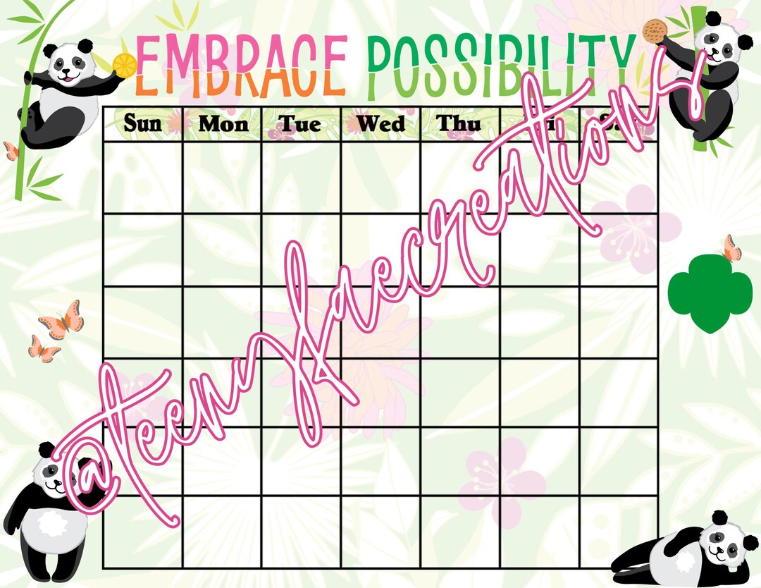 2025 Girl Scout Cookie Booth Calendar - Etsy