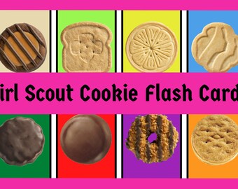2023 Girl Scout ABC Cookies Flash Cards - Etsy