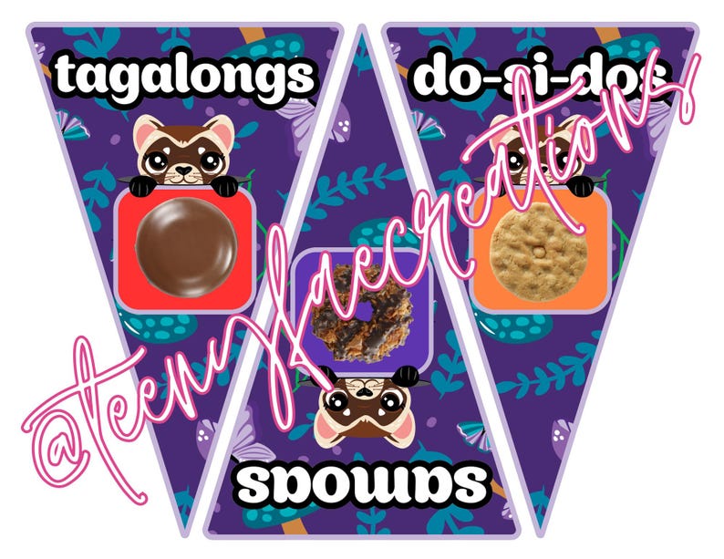 2026 Girl Scout Themed Cookie Banner (LBB Baker) - Printable PDF - Etsy