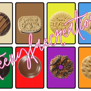 Girl Scout Cookie Flash Cards (LBB Cookies) - Etsy
