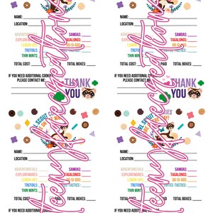 2026 Girl Scout Cookie Order/delivery Form (LBB Cookies) - Etsy