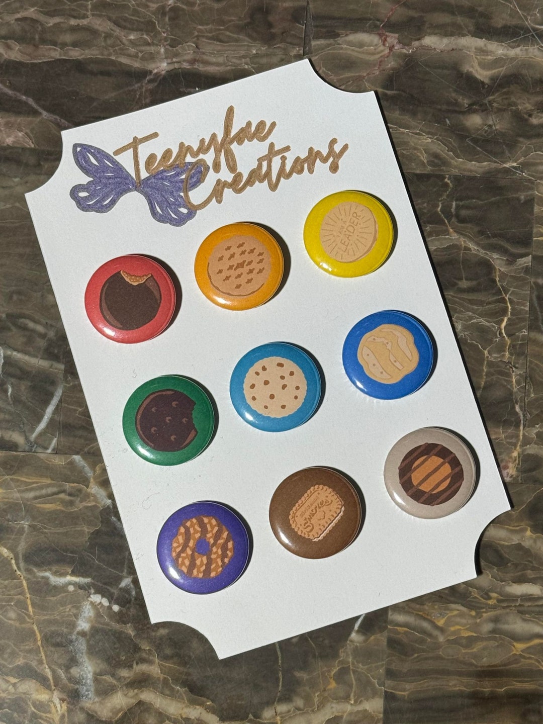 1" Girl Scout Cookie Pin Set - Etsy
