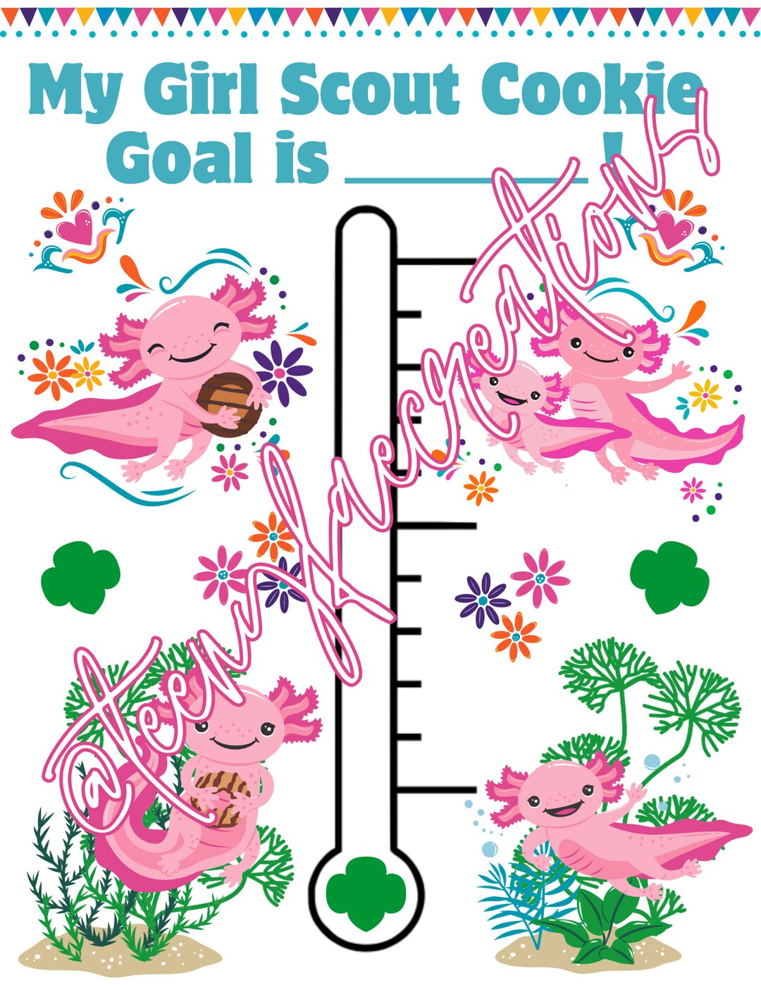 2024 Themed Girl Scout Cookie Goal Chart - Etsy Australia