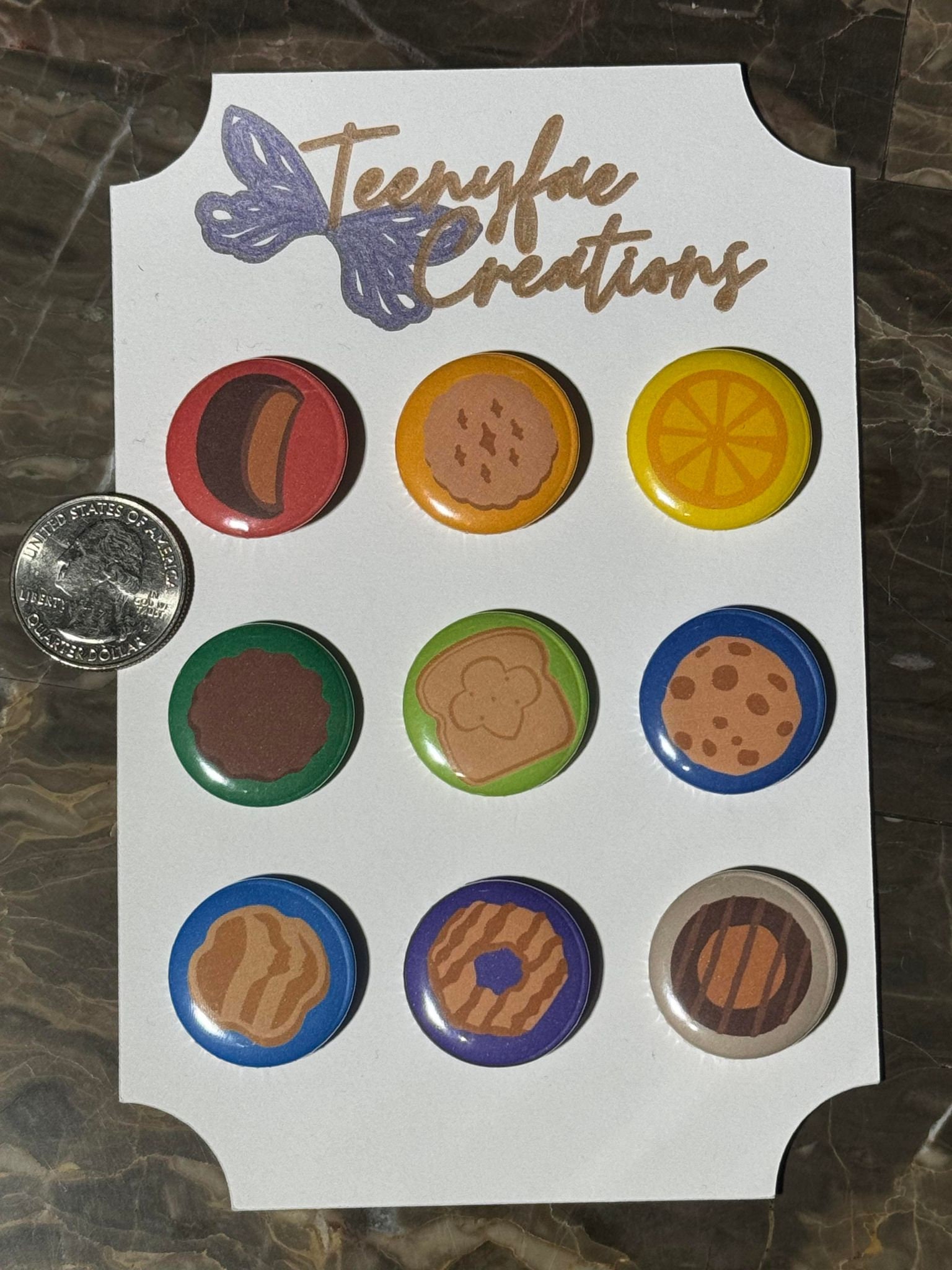1" Girl Scout Cookie Pin Set - Etsy