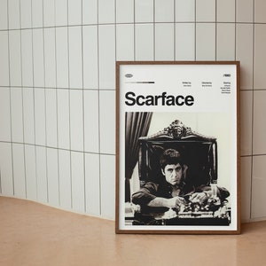 Scarface Movie Poster, Scarface Wall Decor, Scarface Poster Print ...