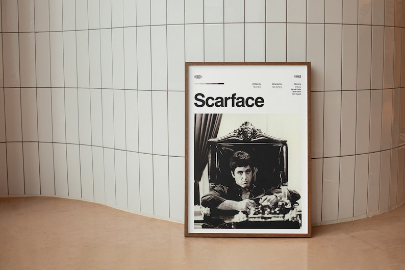 Scarface Movie Poster Scarface Wall Decor Scarface Poster - Etsy