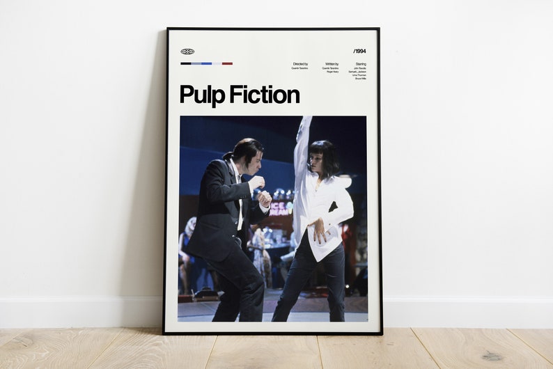 Pulp Fiction Movie Poster Pulp Fiction Wall Decor Pulp - Etsy