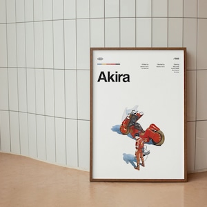 Akira Poster, Akira Print, Akira Wall, Akira Wall Decor, Anime Poster ...