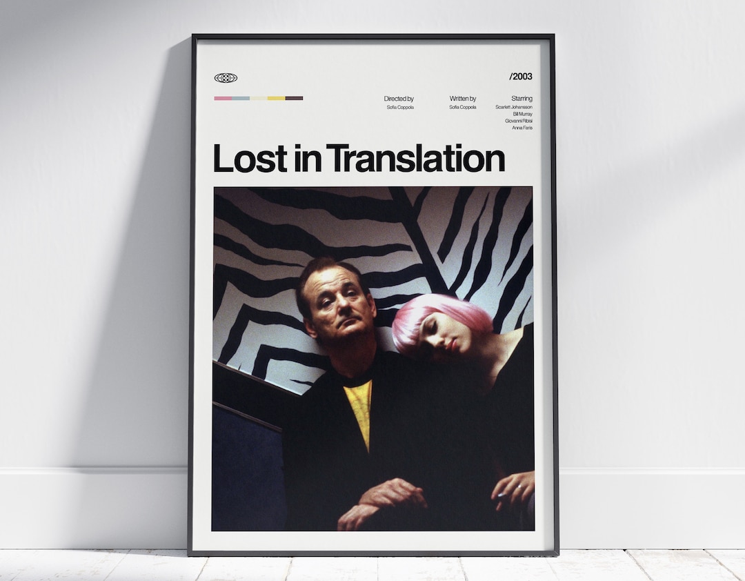 Lost in Translation Movie Poster, Lost in Translation Wall Decor, Lost ...