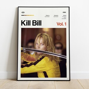 Kill Bill Movie Poster, Kill Bill Wall Decor, Kill Bill Poster Print ...
