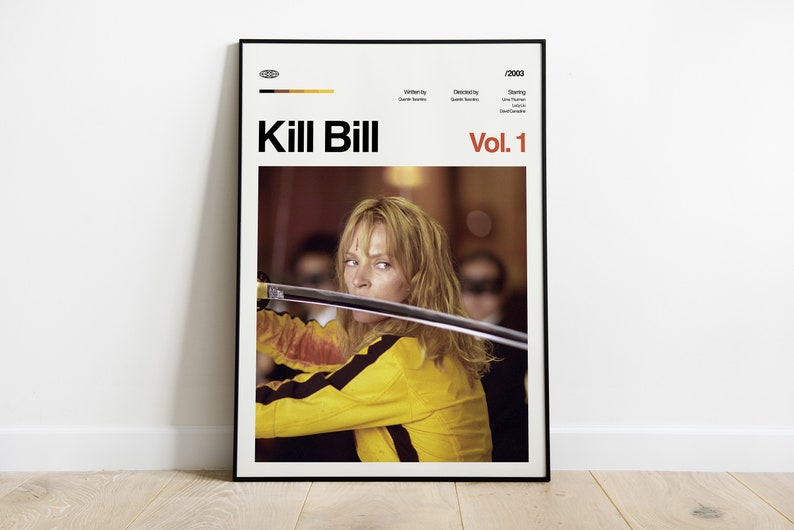 Kill Bill Movie Poster Kill Bill Wall Decor Kill Bill Poster - Etsy