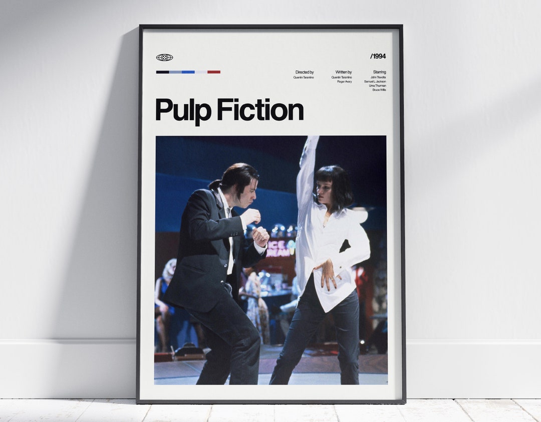 Pulp Fiction Movie Poster, Pulp Fiction Wall Decor, Pulp Fiction Poster ...