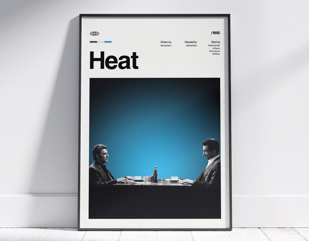 Heat Movie Poster, Heat Wall Decor, Heat Poster Print, Vintage Retro ...