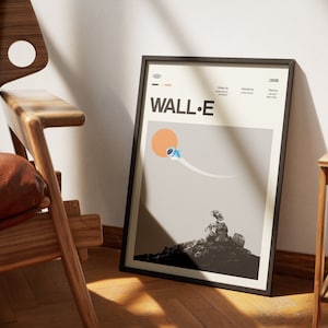 WALL-E Movie Poster, Retro Art Print, Digital Download - Etsy