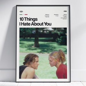 10 Things I Hate About You Movie Poster, 10 Things I Hate About You Art ...