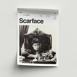Scarface Movie Poster, Scarface Wall Decor, Scarface Poster Print ...