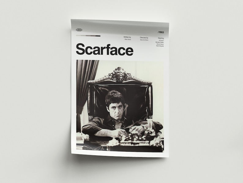 Scarface Movie Poster Scarface Wall Decor Scarface Poster - Etsy