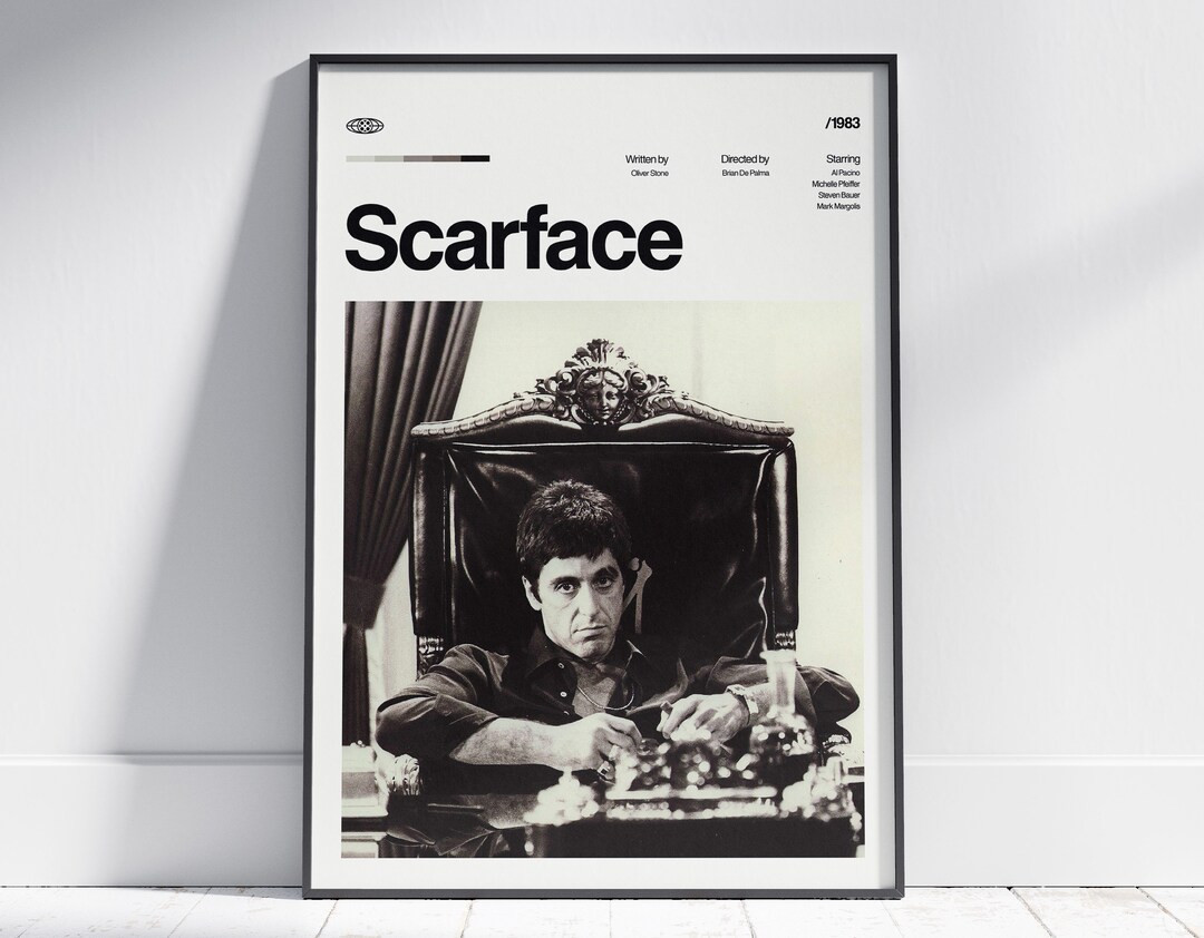 Scarface Movie Poster, Scarface Wall Decor, Scarface Poster Print, Vintage Retro Art Print - Etsy